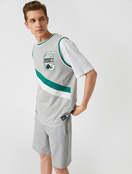 Koton Erkek Slim Fit Fleto Şort Koton Erkek Slim Fit Fleto Şort