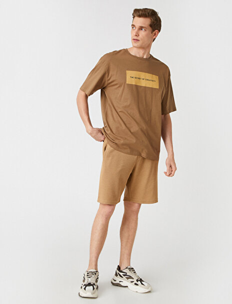 Koton Erkek Slim Fit Fleto Şort Koton Erkek Slim Fit Fleto Şort