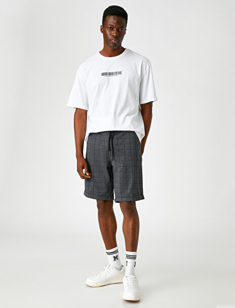 Koton Erkek Bağcıklı Kareli Şort Koton Erkek Bağcıklı Kareli Şort
