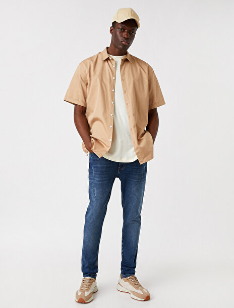 Koton Erkek Normal Bel Skinny Fit Kot Pantolon - Brad Jean Koton Erkek Normal Bel Skinny Fit Kot Pantolon - Brad Jean