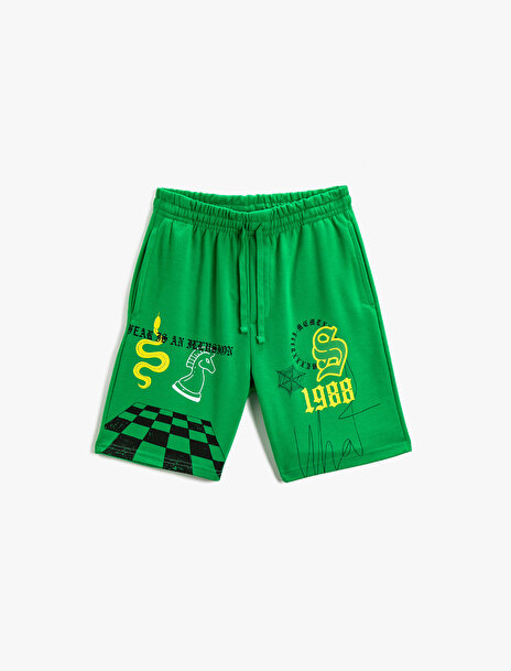 Koton Erkek Satranç Baskılı Şort