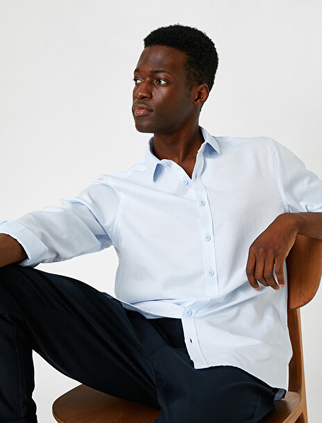 Koton Erkek Slim Fit Basic Gömlek Koton Erkek Slim Fit Basic Gömlek