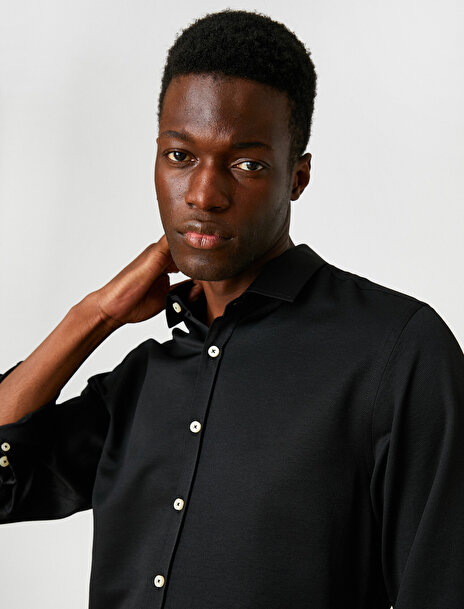 Koton Erkek Slim Fit Basic Gömlek Koton Erkek Slim Fit Basic Gömlek