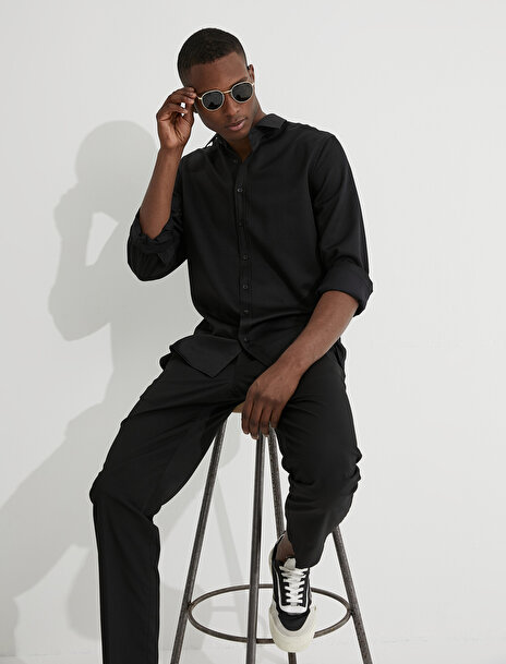 Koton Erkek Slim Fit Basic Gömlek Koton Erkek Slim Fit Basic Gömlek
