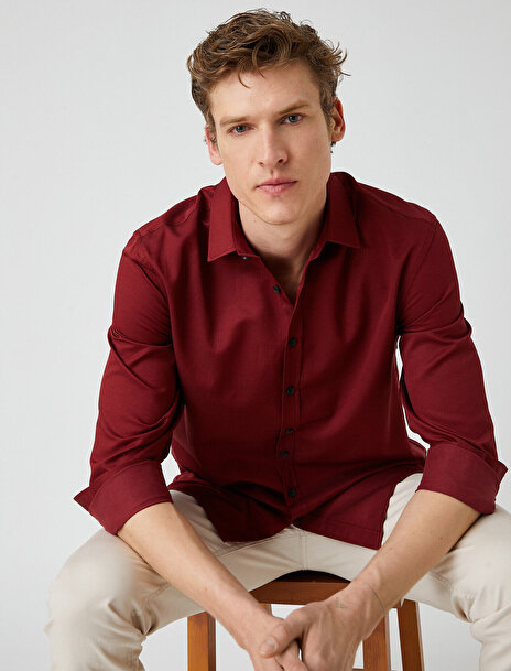 Koton Erkek Slim Fit Basic Gömlek