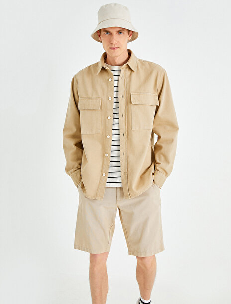 Koton Erkek Çift Cep Gömlek