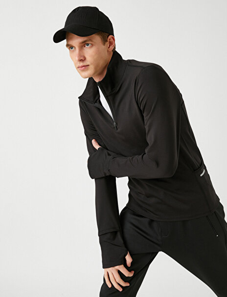 Koton Erkek Yarım Fermuarlı Spor Sweatshirt