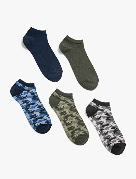 Koton Erkek Kamuflaj Desenli Çorap Seti