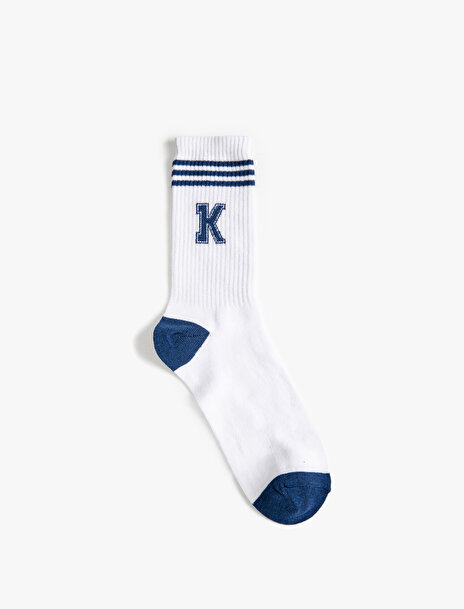 Koton Erkek K Harf Baskılı Erkek Çorap