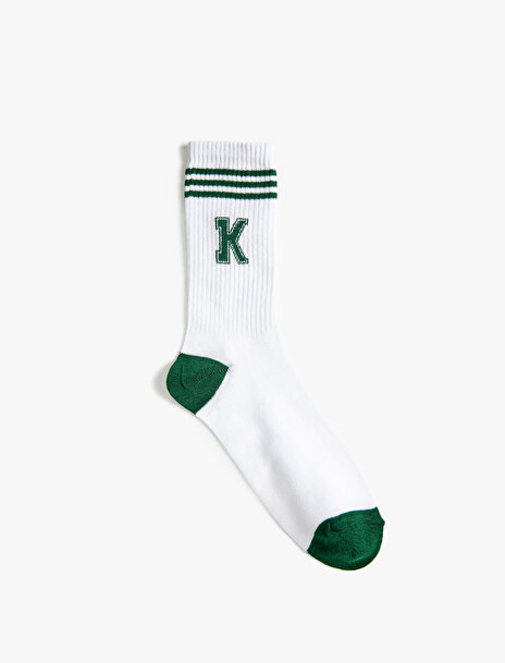 Koton Erkek K Harf Baskılı Erkek Çorap