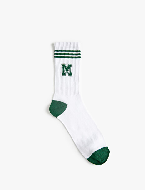 Koton Erkek M Harf Baskılı Erkek Çorap