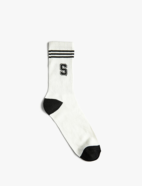 Koton Erkek S Harf Baskılı Çorap