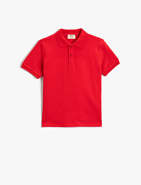 Koton Erkek Çocuk Polo Yaka Tişört Kısa Kollu Pamuklu