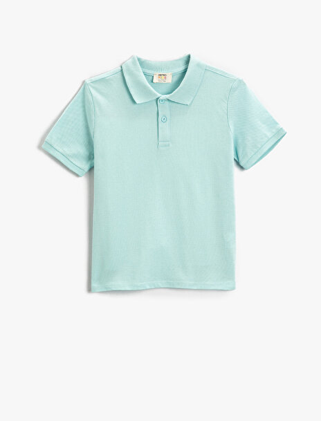 Koton Erkek Çocuk Polo Yaka Tişört Kısa Kollu Pamuklu