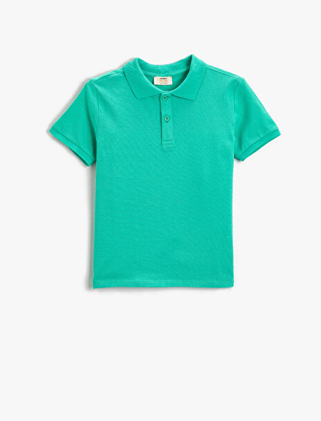 Koton Erkek Çocuk Polo Yaka Tişört Kısa Kollu Pamuklu