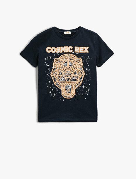 Koton Erkek Çocuk Uzay Baskılı Kısa Kollu Tişört Pamuklu Koton Erkek Çocuk Uzay Baskılı Kısa Kollu Tişört Pamuklu