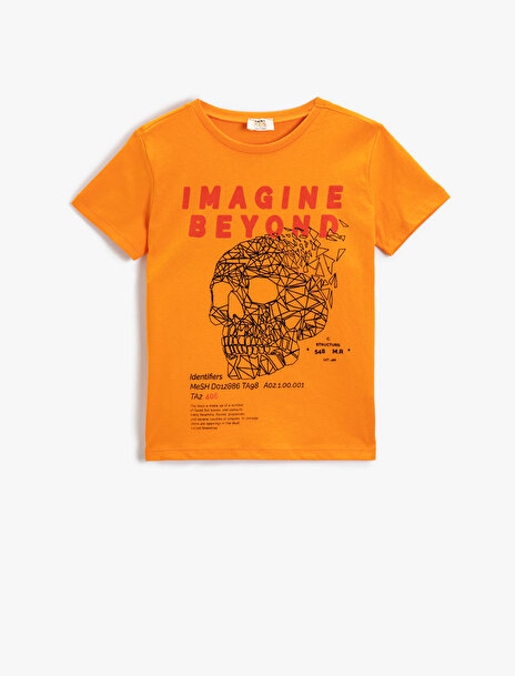 Koton Erkek Çocuk Kurukafa Baskılı Kısa Kollu Tişört Pamuklu Koton Erkek Çocuk Kurukafa Baskılı Kısa Kollu Tişört Pamuklu