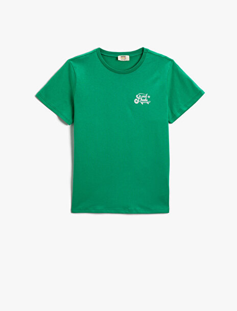 Koton Erkek Çocuk Skate Baskılı Kısa Kollu Tişört Pamuklu