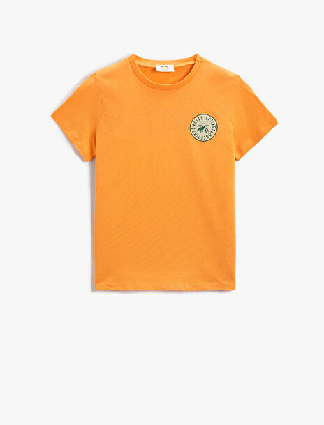 Koton Erkek Çocuk Yaz Temalı Baskılı Kısa Kollu Tişört Pamuklu