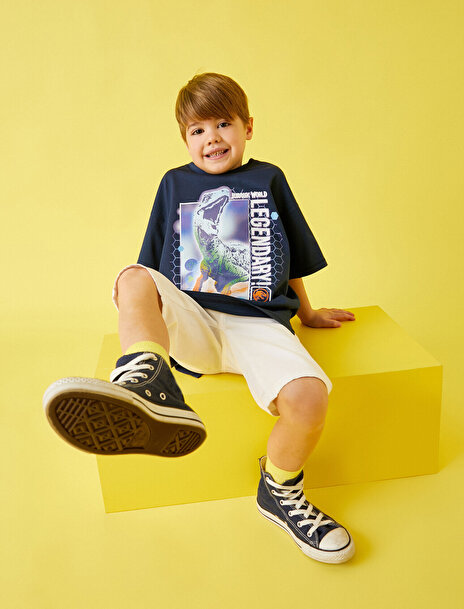 Koton Erkek Çocuk Jurassic Park Dinozor Baskılı Tişört Lisanslı Kısa Kollu Pamuklu Koton Erkek Çocuk Jurassic Park Dinozor Baskılı Tişört Lisanslı Kısa Kollu Pamuklu