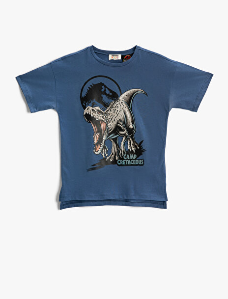 Koton Erkek Çocuk Camp Cretaceous Dinozor Baskılı Tişört Jurassic World Lisanslı Pamuklu Koton Erkek Çocuk Camp Cretaceous Dinozor Baskılı Tişört Jurassic World Lisanslı Pamuklu