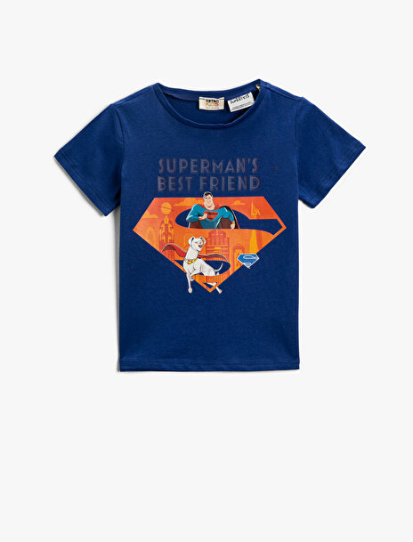 Koton Erkek Çocuk Superman ve Krypto Baskılı Tişört Lisanslı Kısa Kollu Pamuklu Koton Erkek Çocuk Superman ve Krypto Baskılı Tişört Lisanslı Kısa Kollu Pamuklu