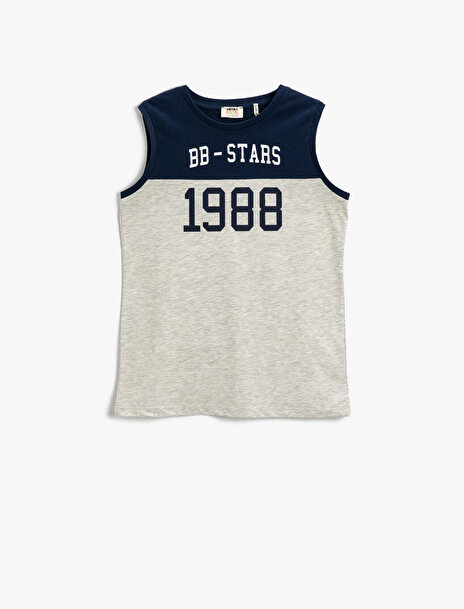 Koton Erkek Çocuk 2 Renkli Baskılı Atlet Pamuklu