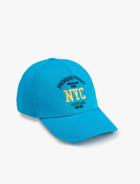 Koton Erkek Çocuk İşlemeli Kep Şapka Pamuklu