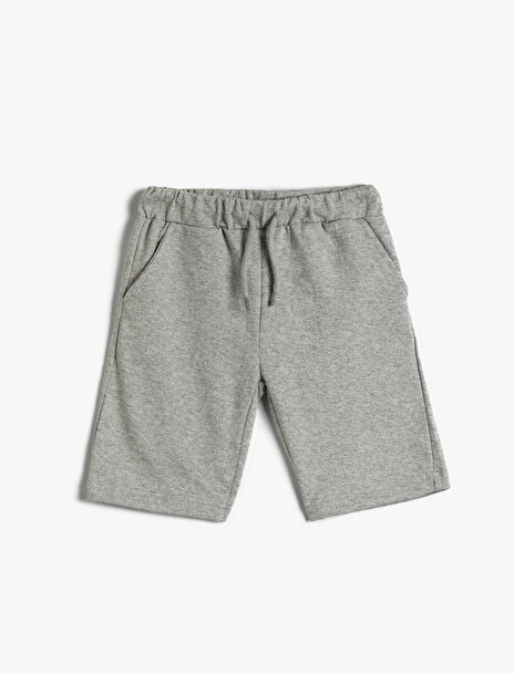Koton Erkek Çocuk Basic Şort Beli Bağcıklı Cepli