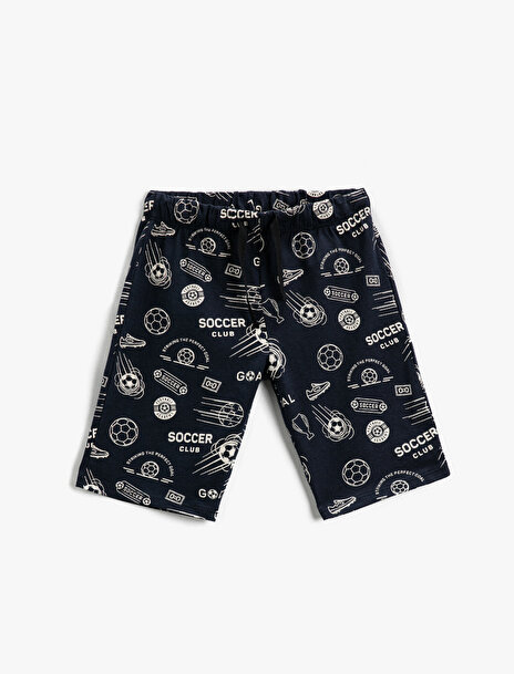 Koton Erkek Çocuk Futbol Baskılı Şort Pamuklu