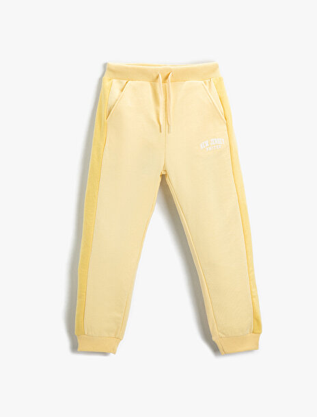 Koton Erkek Çocuk Baskılı Jogger Eşofman Altı Beli Bağcıklı