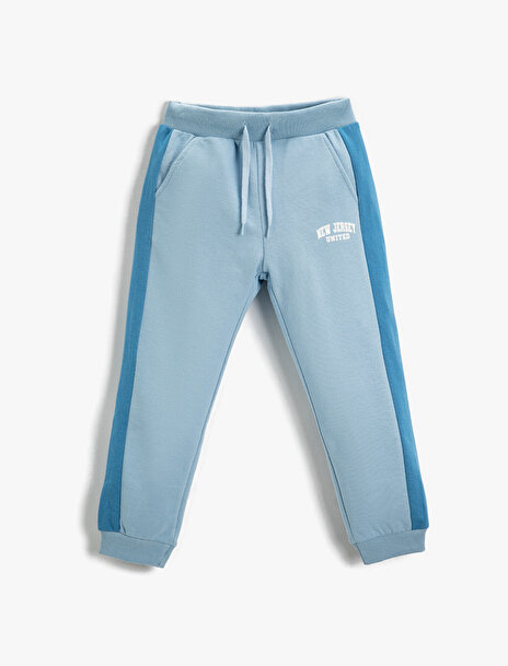 Koton Erkek Çocuk Baskılı Jogger Eşofman Altı Beli Bağcıklı