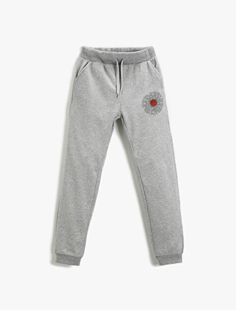 Koton Erkek Çocuk Basketbol Topu Baskılı Eşofman Altı Cepli