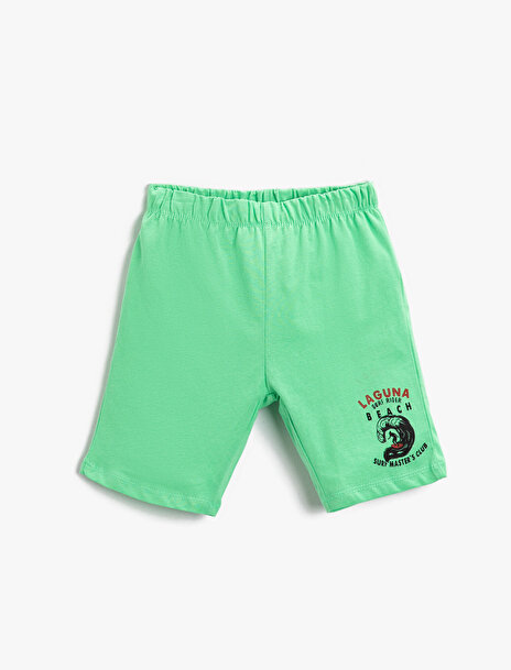 Koton Erkek Çocuk Surf Baskılı Şort Pamuklu Koton Erkek Çocuk Surf Baskılı Şort Pamuklu