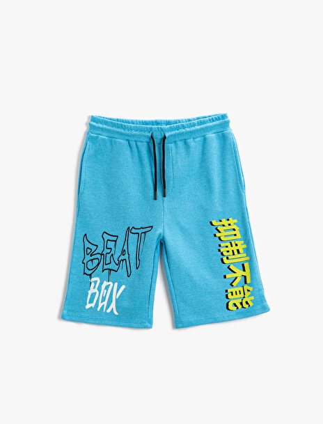 Koton Erkek Çocuk Baskılı Bermuda Şort Beli Bağlamalı Koton Erkek Çocuk Baskılı Bermuda Şort Beli Bağlamalı