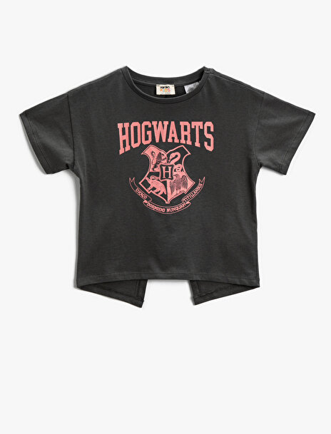 Koton Kız Çocuk Harry Potter Baskılı Tişört Lisanslı Crop Yırtmaç Detaylı Koton Kız Çocuk Harry Potter Baskılı Tişört Lisanslı Crop Yırtmaç Detaylı
