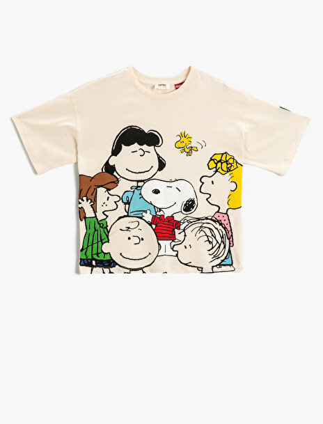 Koton Kız Çocuk Snoopy Baskılı Tişört Lisanslı Kısa Kollu Pamuklu Koton Kız Çocuk Snoopy Baskılı Tişört Lisanslı Kısa Kollu Pamuklu