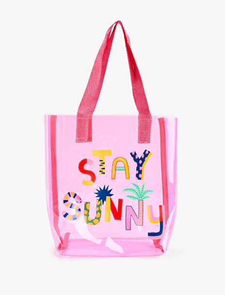 Koton Kız Çocuk Yazılı Baskılı Bez Çanta