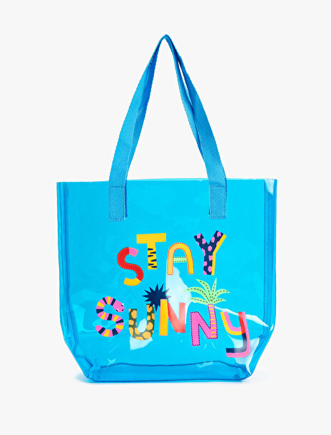 Koton Kız Çocuk Yazılı Baskılı Bez Çanta