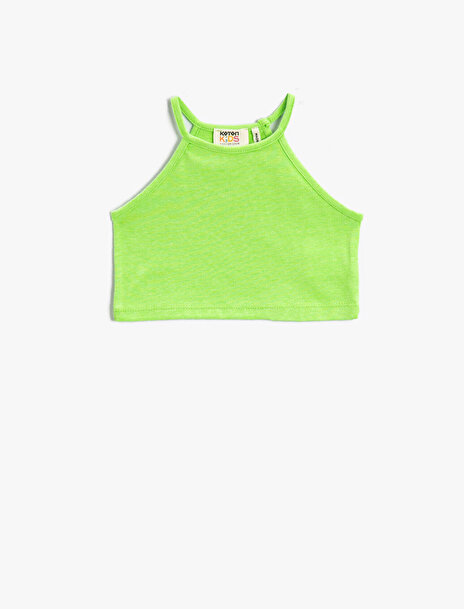 Koton Kız Çocuk Halter Neck Crop Tank Top