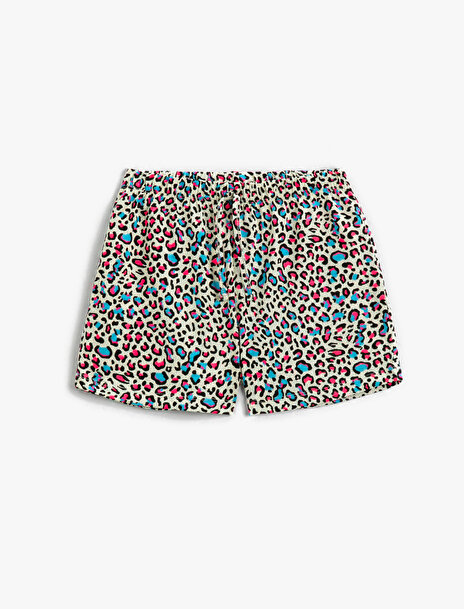 Koton Kız Çocuk Leopar Desenli Şort Pamuklu Beli Bağcıklı Koton Kız Çocuk Leopar Desenli Şort Pamuklu Beli Bağcıklı