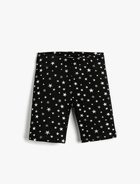 Koton Kız Çocuk Yıldız Baskılı Kısa Tayt Pamuklu