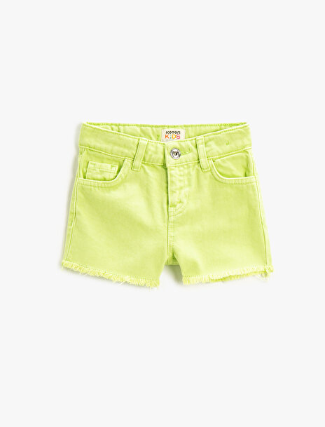 Koton Kız Çocuk Pamuklu Gabardin Şort