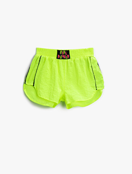 Koton Kız Çocuk Mini Şort Şerit Detaylı Beli Lastikli Koton Kız Çocuk Mini Şort Şerit Detaylı Beli Lastikli