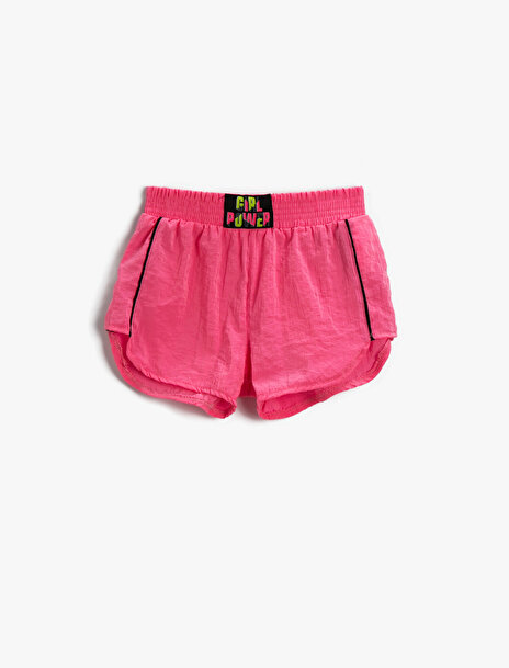 Koton Kız Çocuk Mini Şort Şerit Detaylı Beli Lastikli Koton Kız Çocuk Mini Şort Şerit Detaylı Beli Lastikli