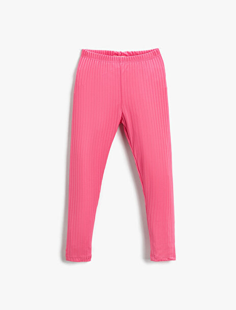 Koton Kız Çocuk Tayt Beli Lastikli Bilek Hizzasında Fitilli