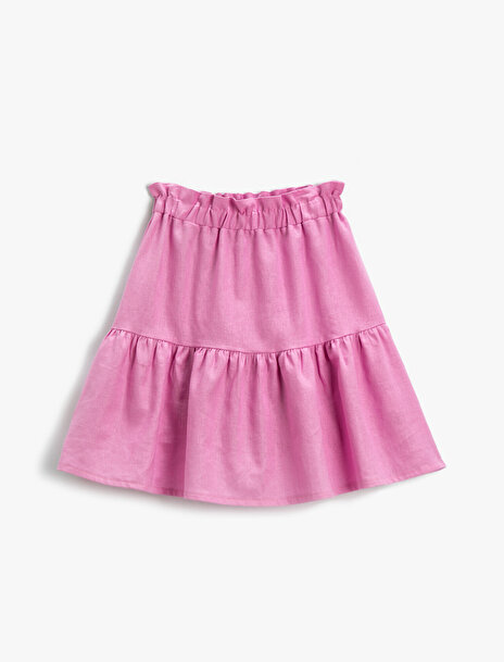 Koton Kız Çocuk Fırfırlı Midi Etek Beli Lastikli