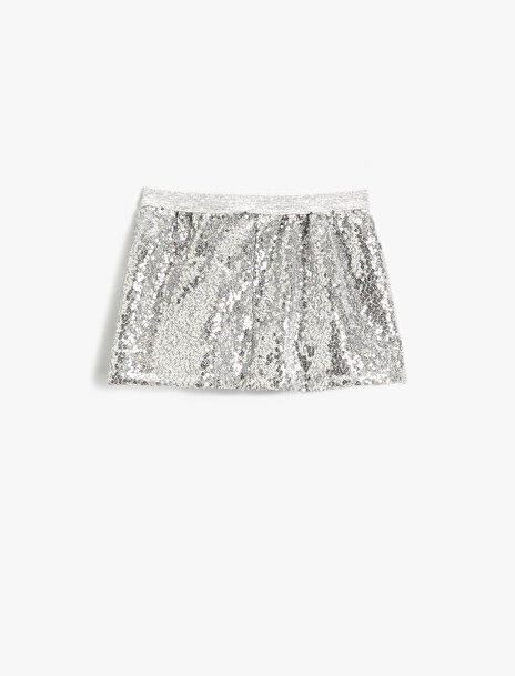 Koton Kız Çocuk Pul Payet İşlemeli Mini Etek Koton Kız Çocuk Pul Payet İşlemeli Mini Etek