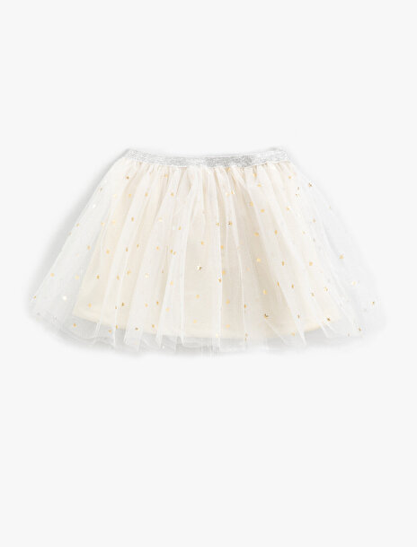 Koton Kız Çocuk Yıldız Baskılı Tütü Etek Beli Sim Lastikli