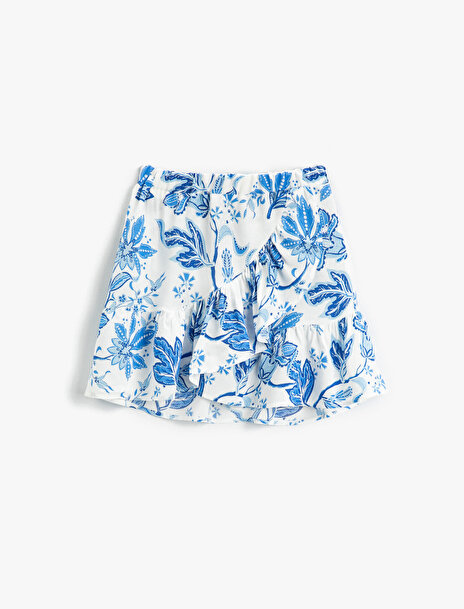 Koton Kız Çocuk Çiçekli Mini Etek Fırfırlı